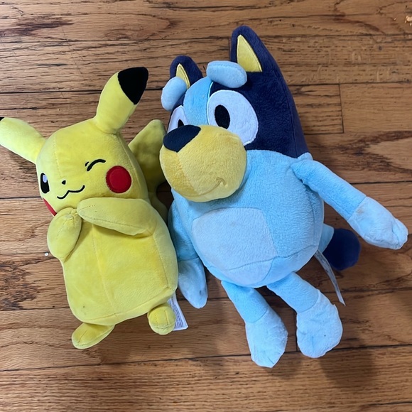 Bluey | Toys | Bluey And Pikachu | Poshmark